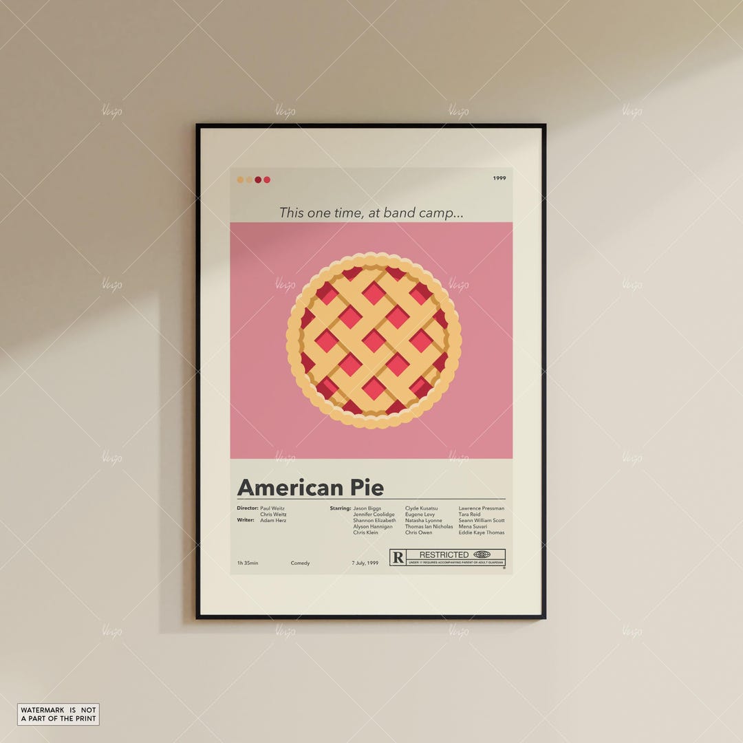 American Pie Poster | Paul Weitz | Minimalist Movie Poster | Custom ...
