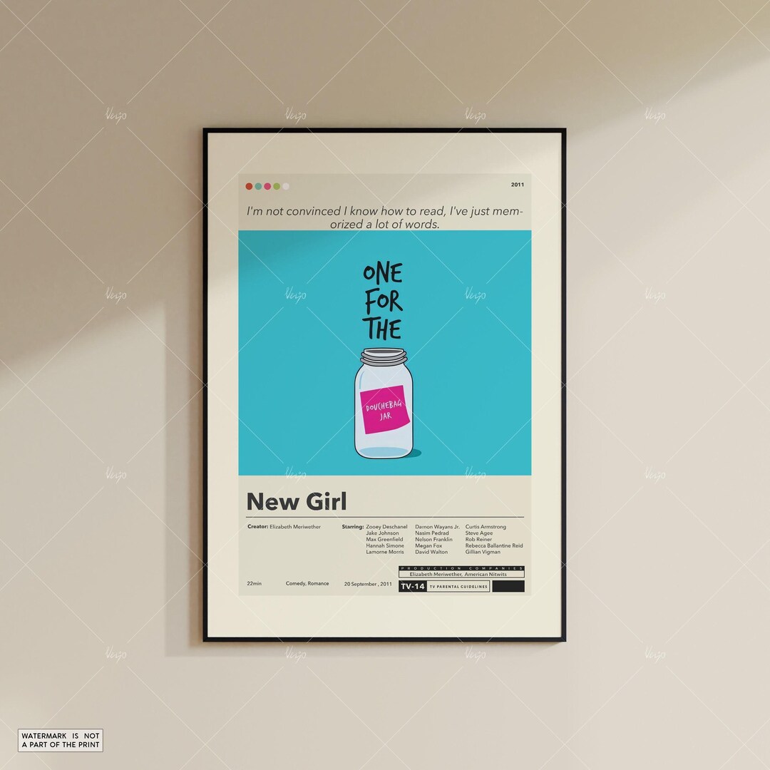 New Girl Poster | Elizabeth Meriwether | Minimalist Movie Poster ...