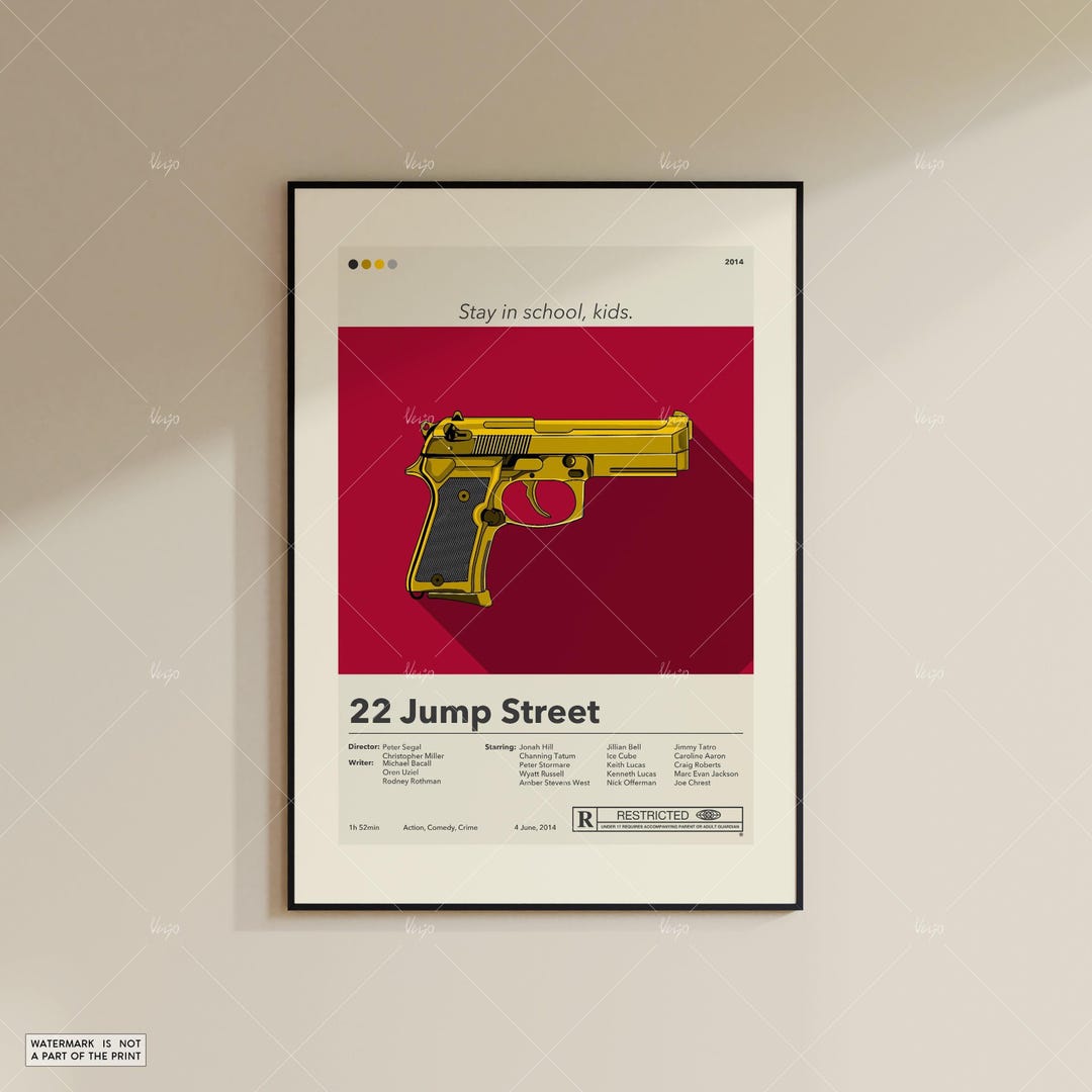 22 Jump Street Poster | Peter Segal | Minimalist Movie Poster | Custom ...