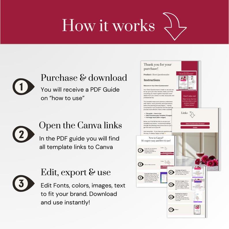 Event Planner Client Questionnaire Canva Template | Intake Consultation ...
