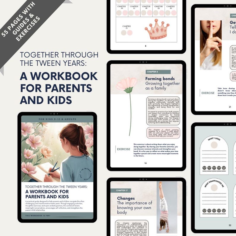 Tween Workbook, Parent-child Workbook, Communication Workbook, Journal ...