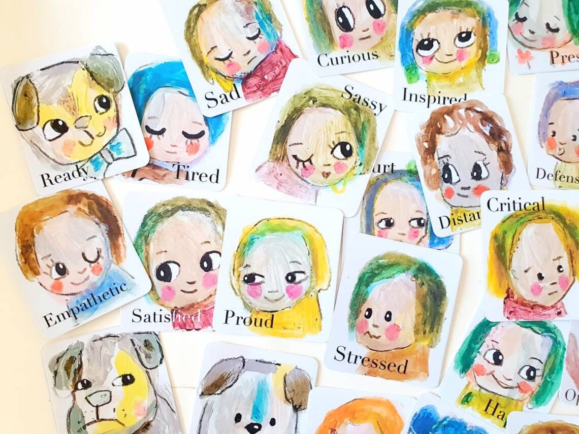INSTANT DOWNLOAD Emotion Cards Printable Oracle Deck - Etsy UK