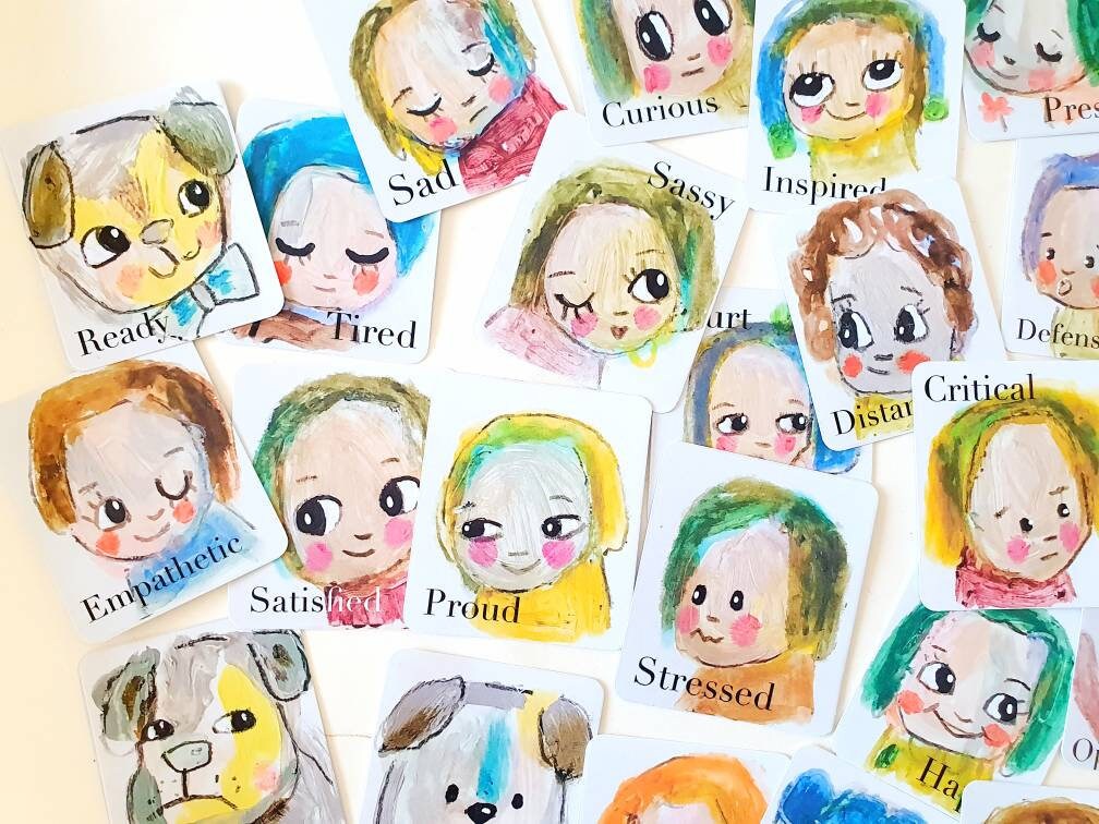 INSTANT DOWNLOAD Emotion Cards Printable Oracle Deck - Etsy