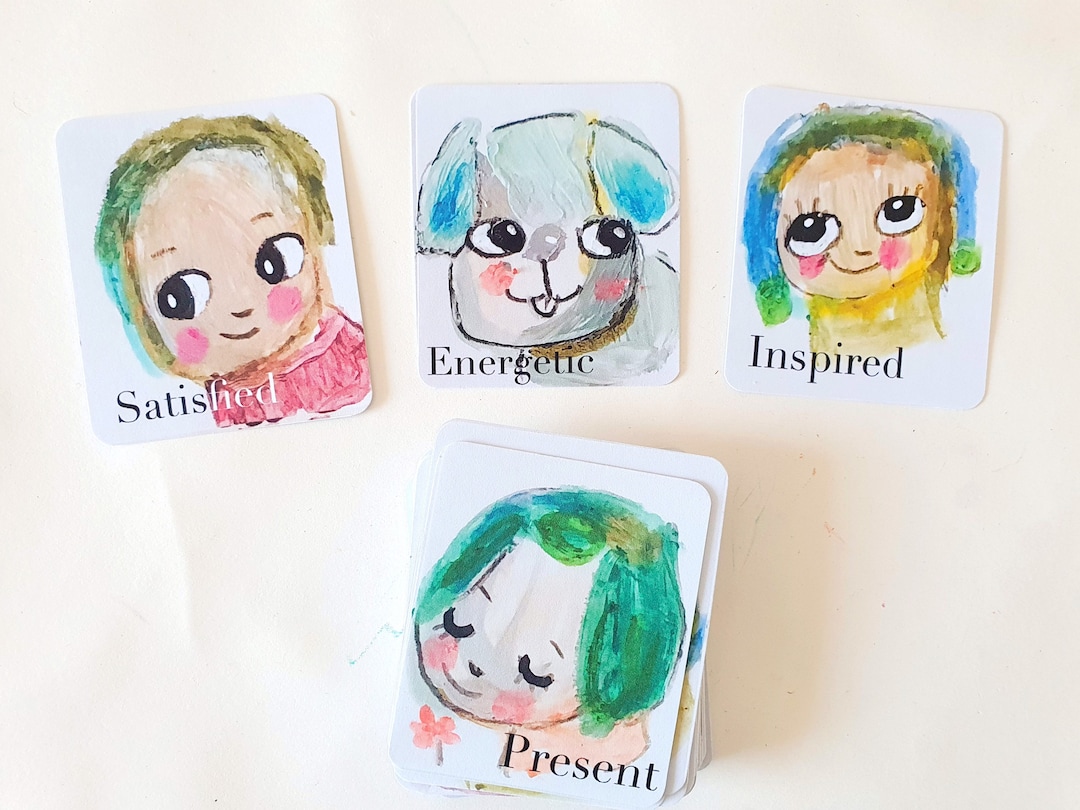 INSTANT DOWNLOAD- Emotion Cards - Printable, Oracle Deck, Oracle Cards ...