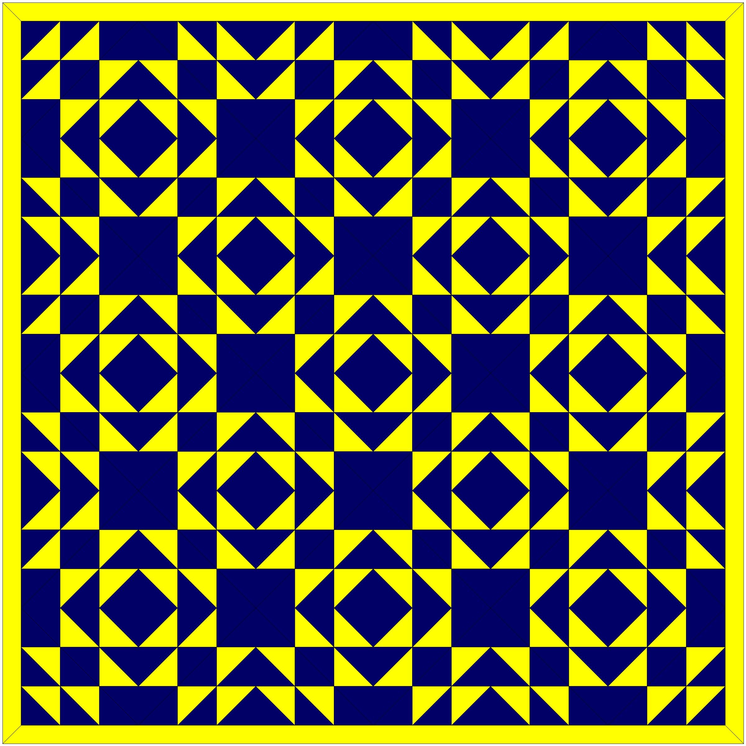 Triangle Block Pattern PDF Quilt Pattern Contemporary Quilt Block ...