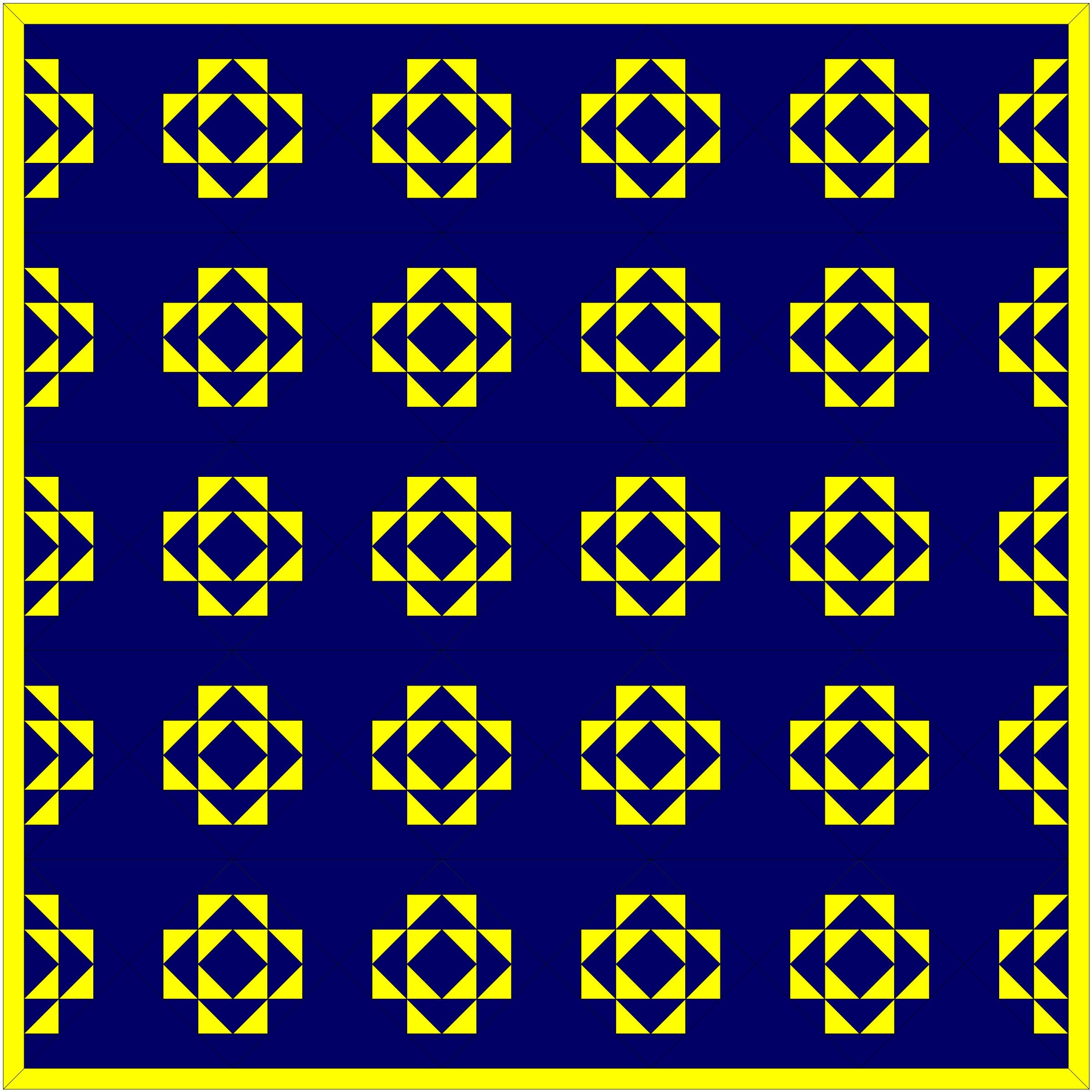 Triangle Block Pattern PDF Quilt Pattern Contemporary Quilt Block ...