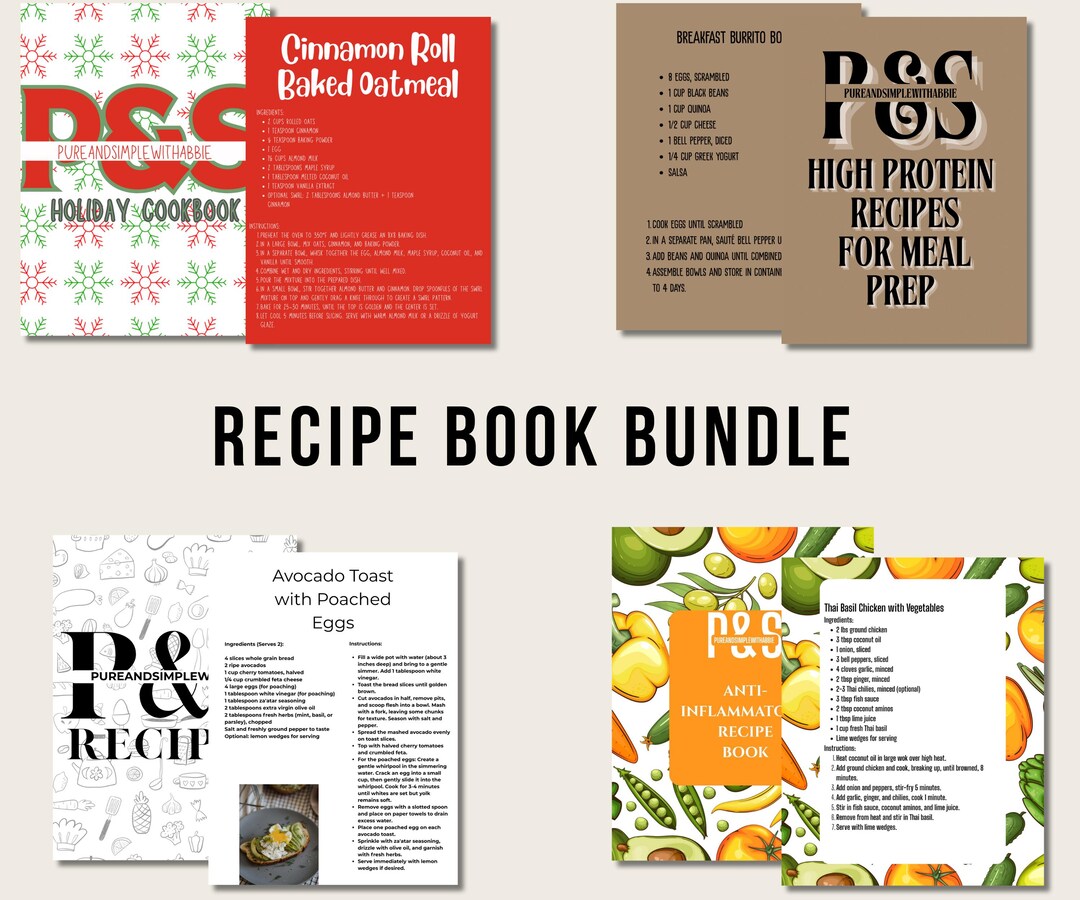 Healthy Recipe Bundle | Gut Health, Anti-inflammatory, High Protein ...