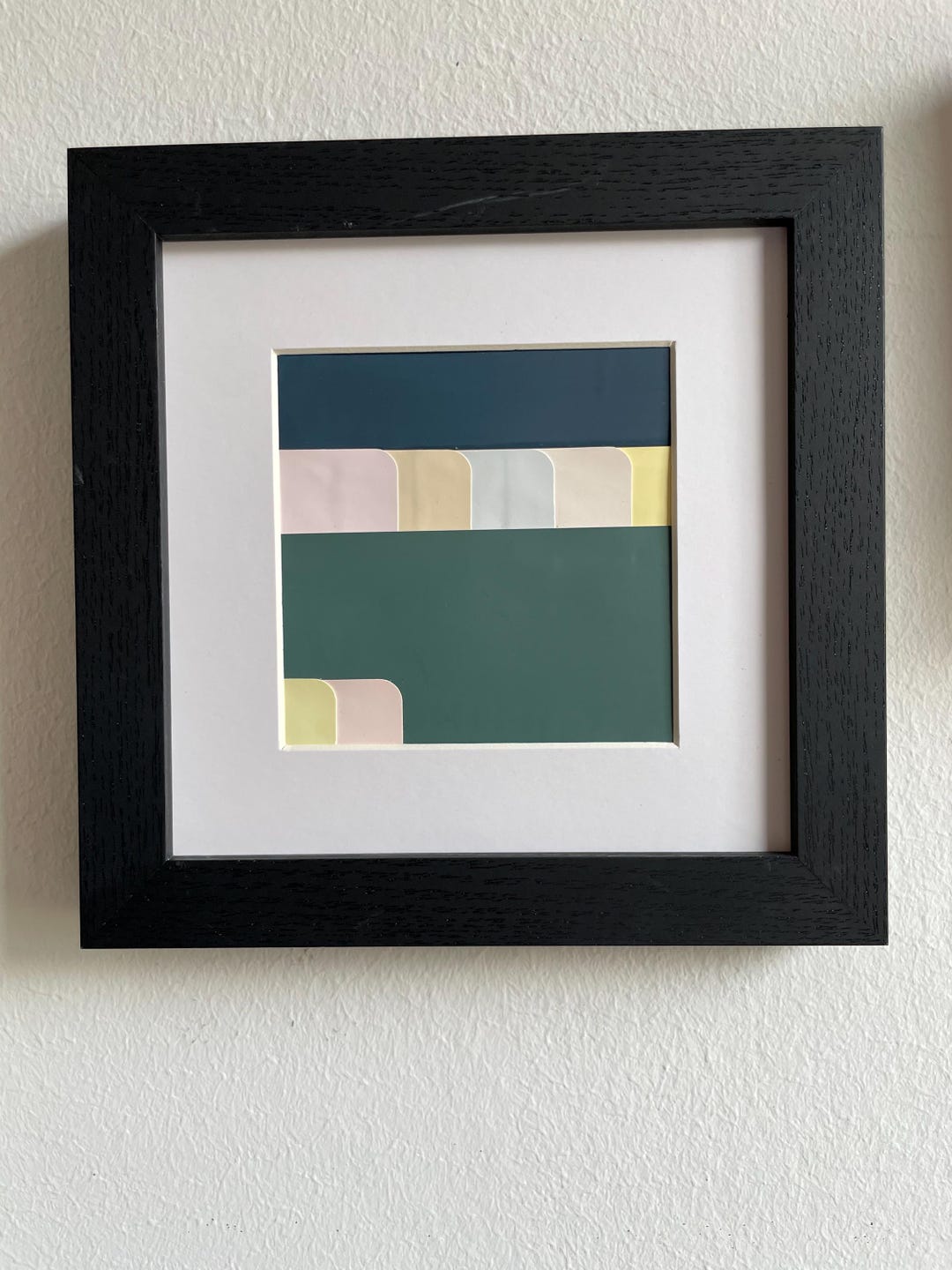 Art, Collage, Picture With Frame and Passepartout, Paper, Modern ...