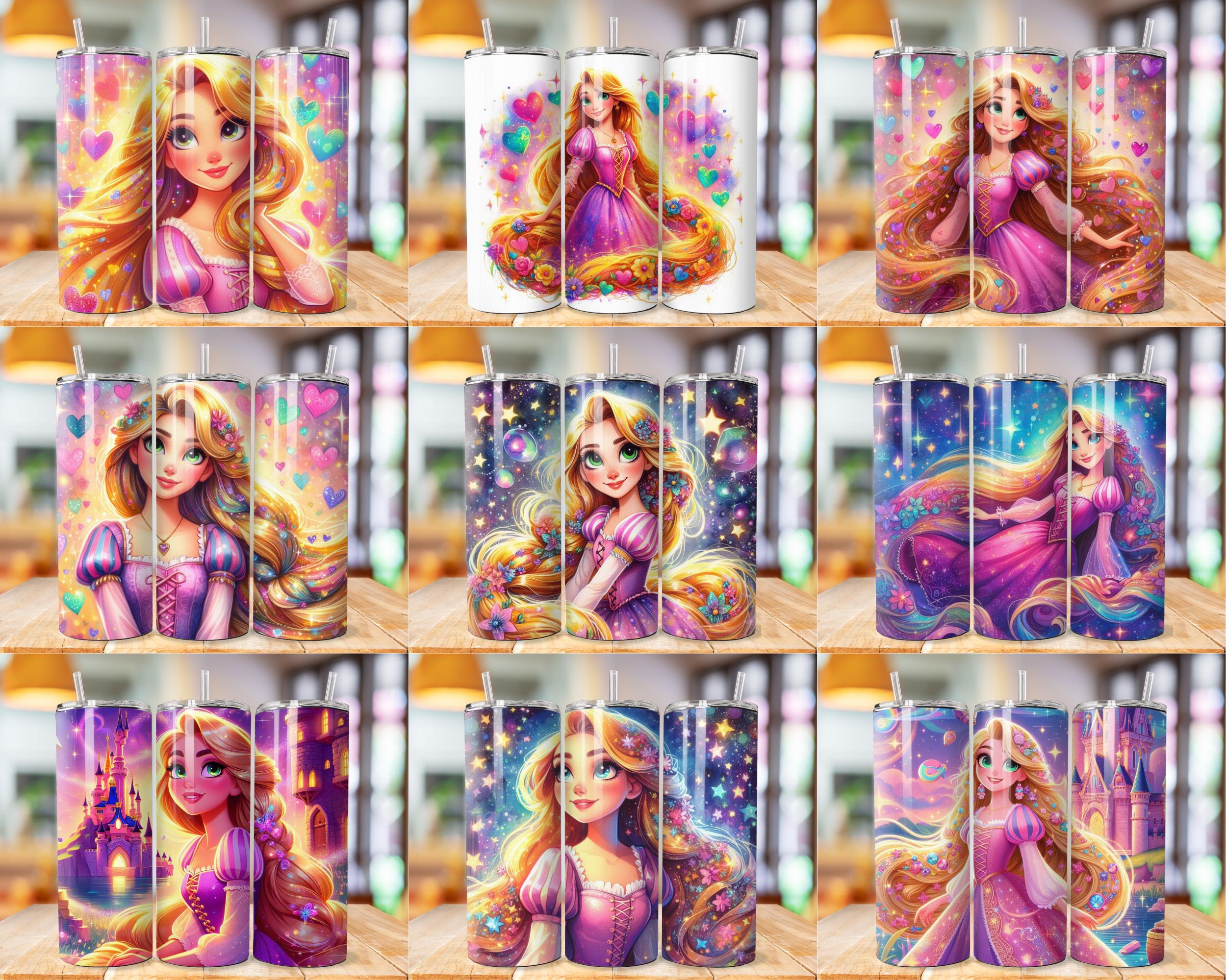 70+ Rapunzel Tumbler Wrap Bundle, Instant Download 20oz Tumbler PNG ...