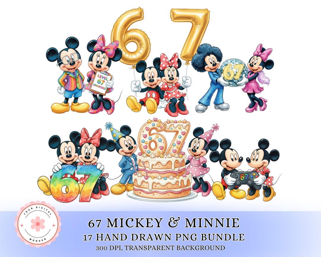 Camiseta Mickey Six Seven PNG, Minnie 67, Camiseta, Mickey 67 PNG ...