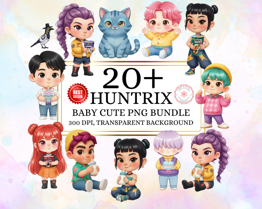 20+ Kpop Huntrix PNG, Demon Hunters PNG, Saja Girls PNG, Derpy Tiger ...