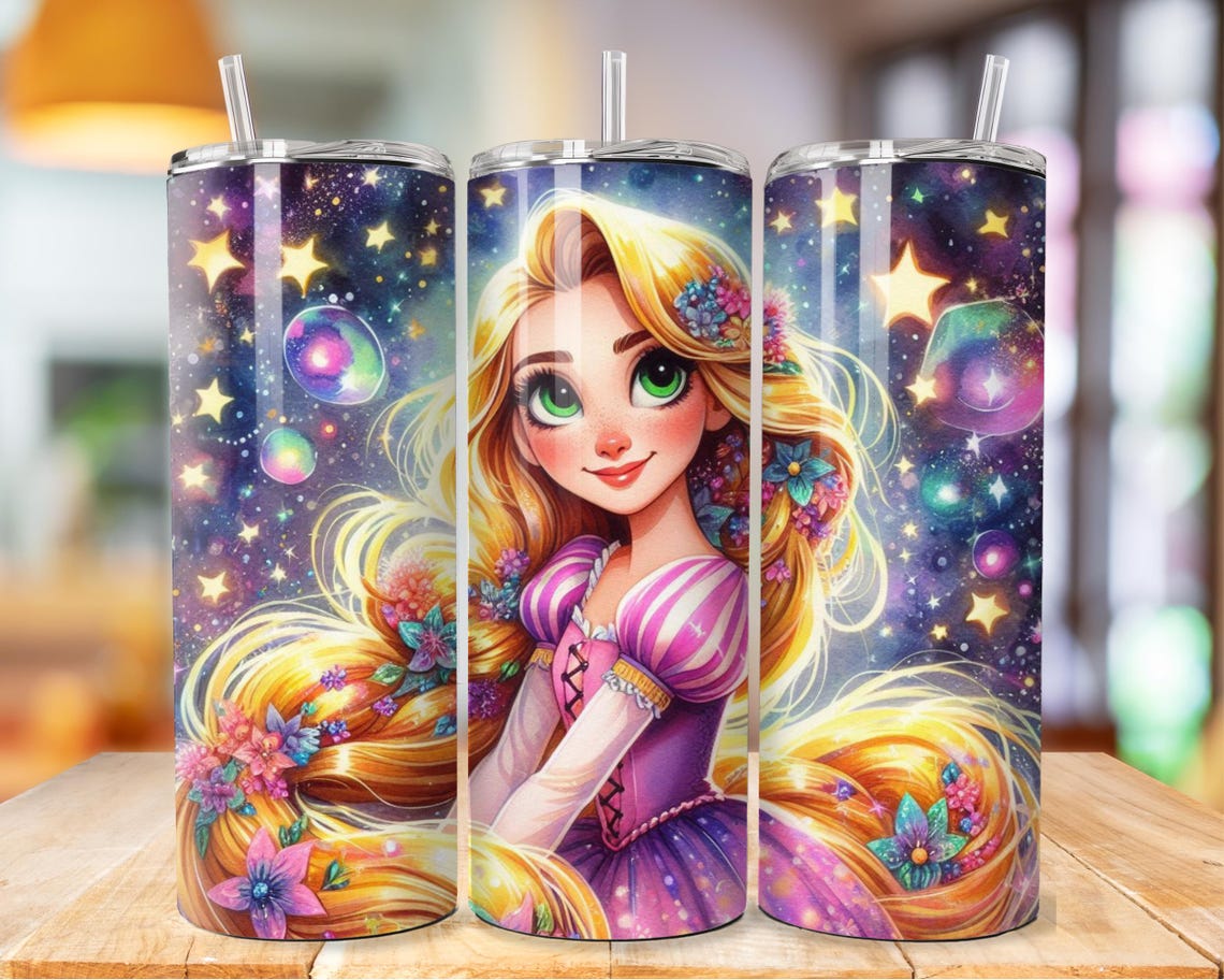 70+ Rapunzel Tumbler Wrap Bundle, Instant Download 20oz Tumbler PNG ...