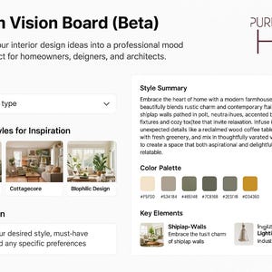 AI Mood Board Generator (beta) – Personalized Interior Design Tool ...