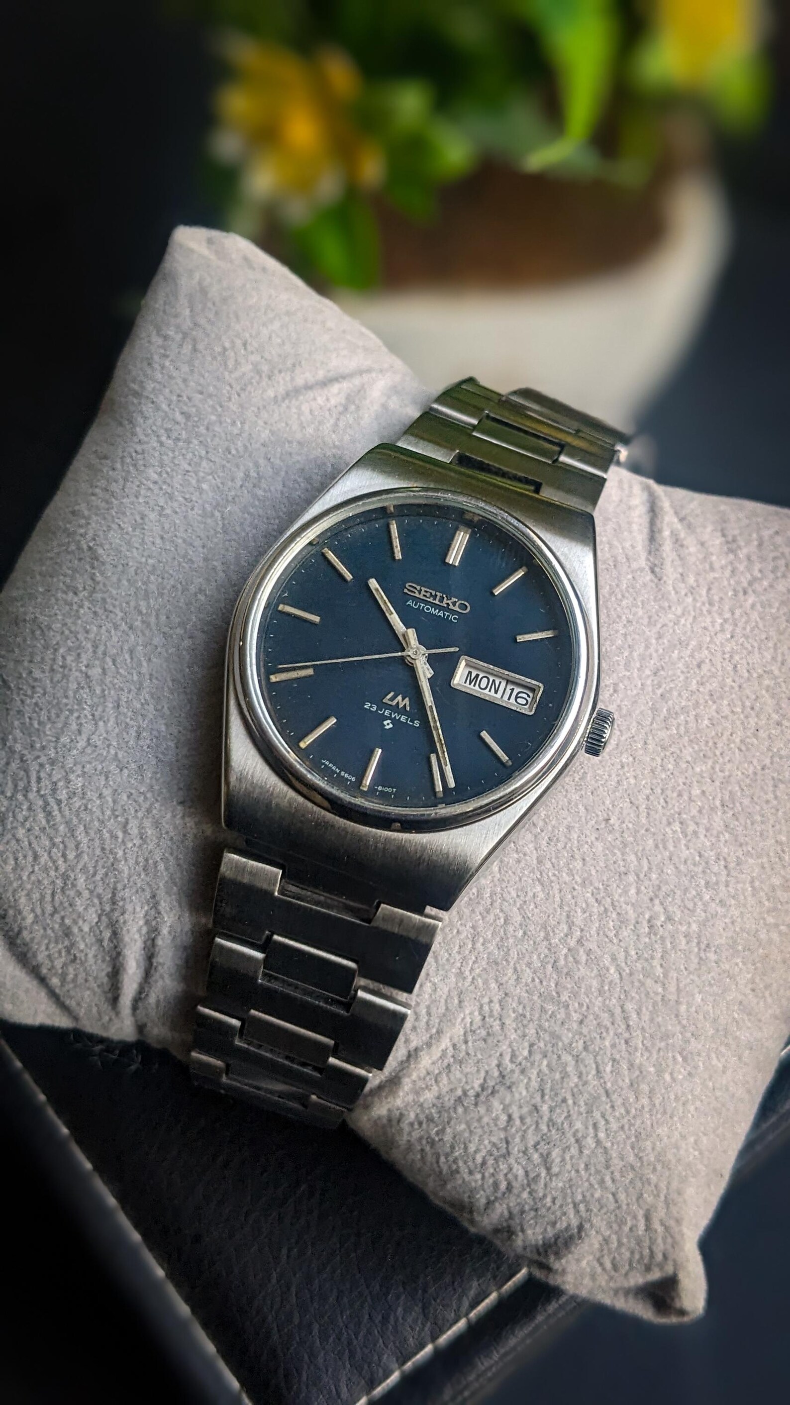 Vintage 1970s Seiko Lord Matic Automatic Watch | Blue Sunburst Dial - Etsy