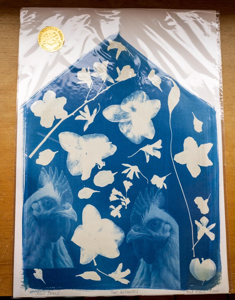 Two Witnesses – Original Cyanotype Print, A3, 300g Watercolor Paper - Etsy