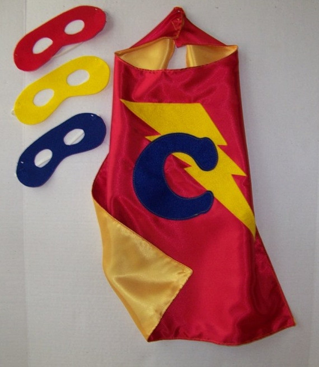 CUSTOMIZED, Double Sided Cape With Mask, Superhero Party Capes - Etsy