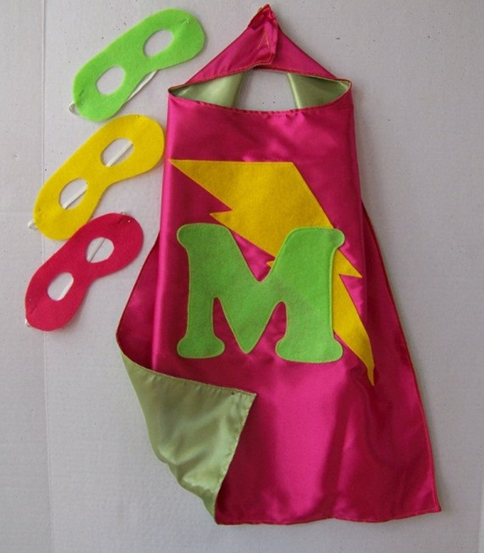 Personalized CUSTOMIZED Double Sided Cape With MASK - Etsy