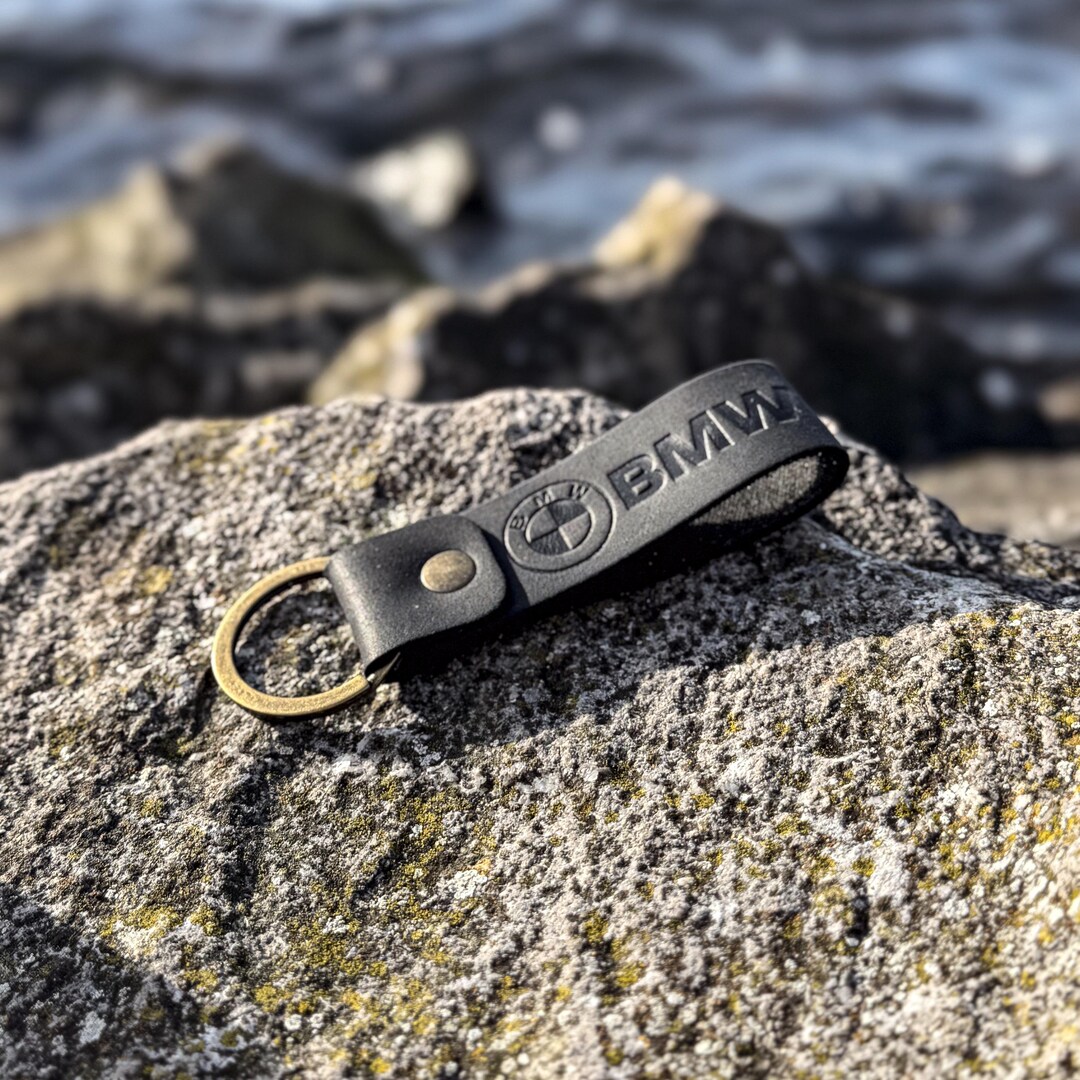 Personalized Leather Keyring BMW Inspired - Etsy