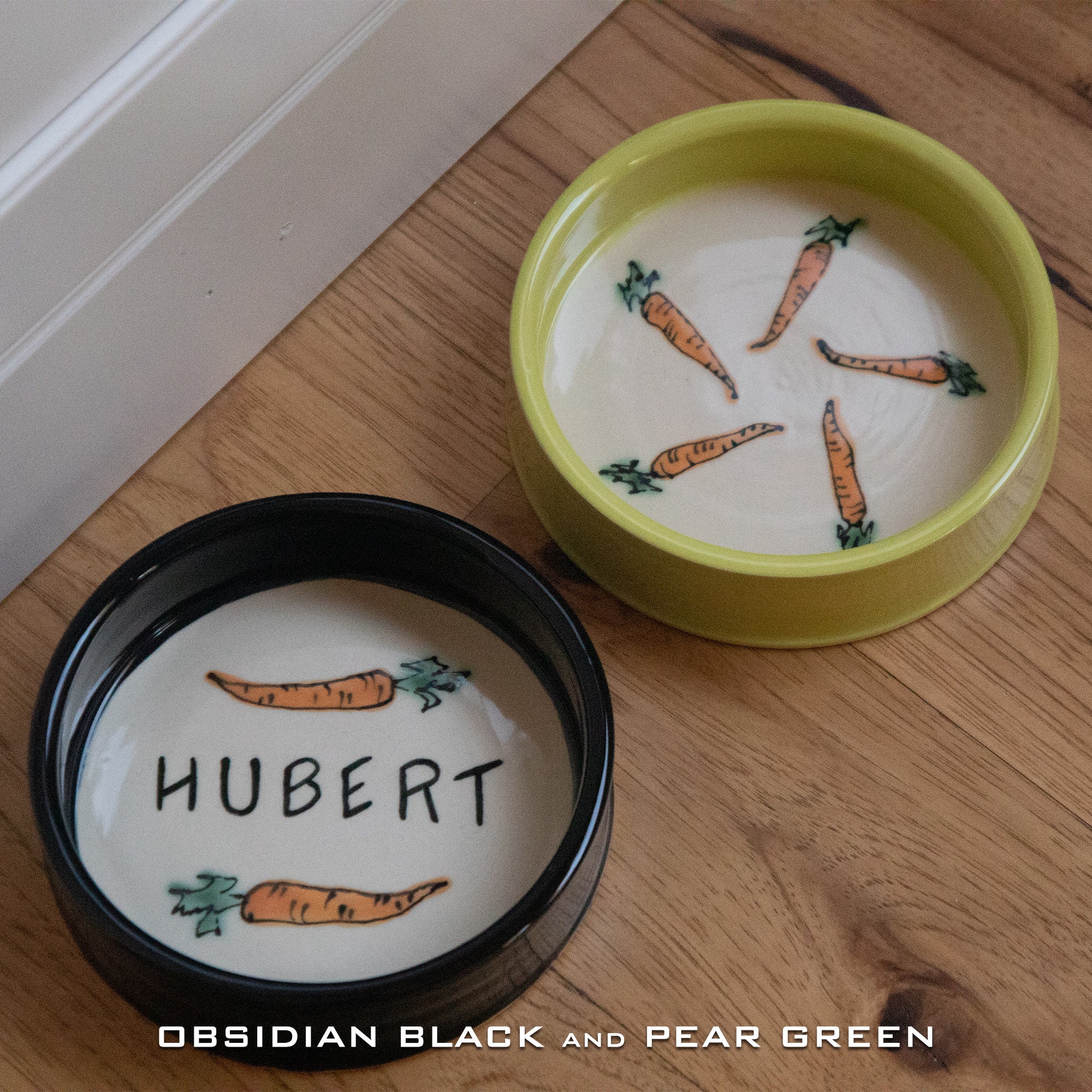 Rabbit Food Bowls / Guinea Pig Food Dishes / Set of Two 2 / | Etsy