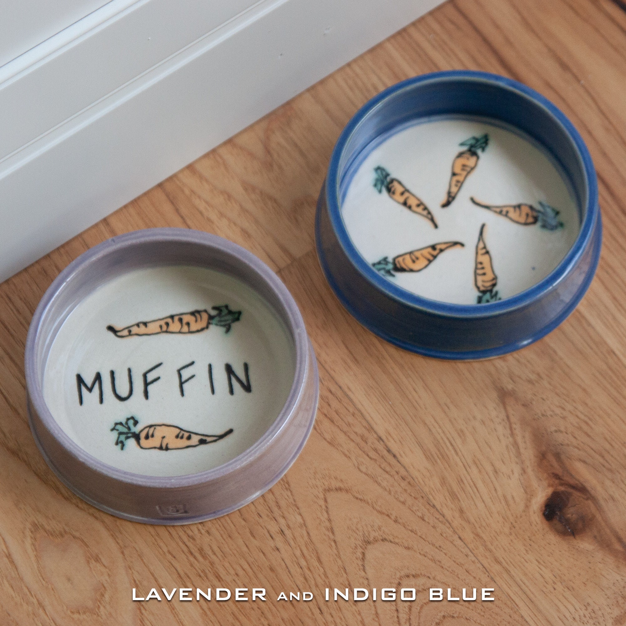 Rabbit Food Bowls / Guinea Pig Food Dishes / Set of Two 2 / | Etsy