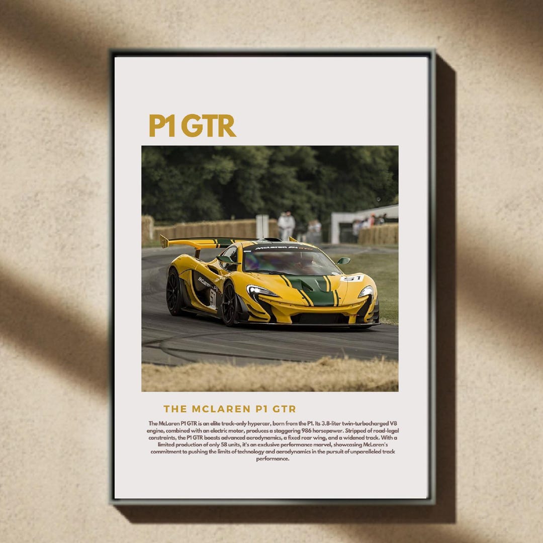 4 Mclaren Poster | Digital Download | Hypercar Poster | Supercar Print ...