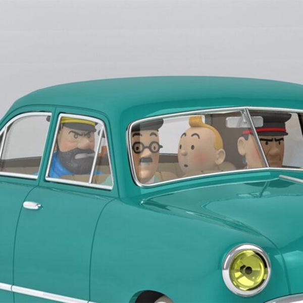 Tintin Car 1/24 - Etsy