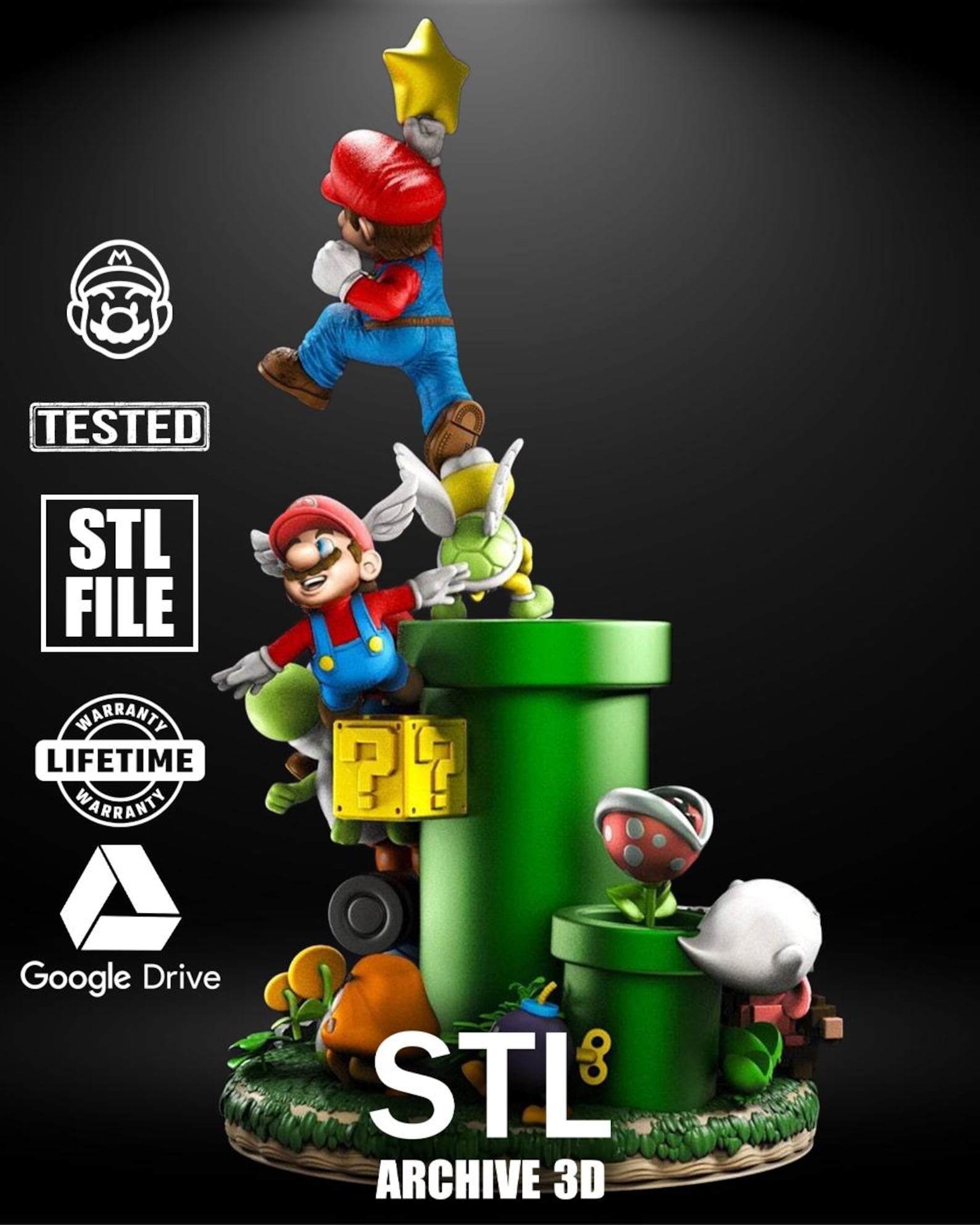 High Quality STL – 3D Digital Printing File – Printable Statue for ...