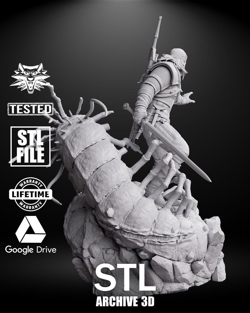 High Quality STL – 3D Digital Printing File – Printable Statue for ...
