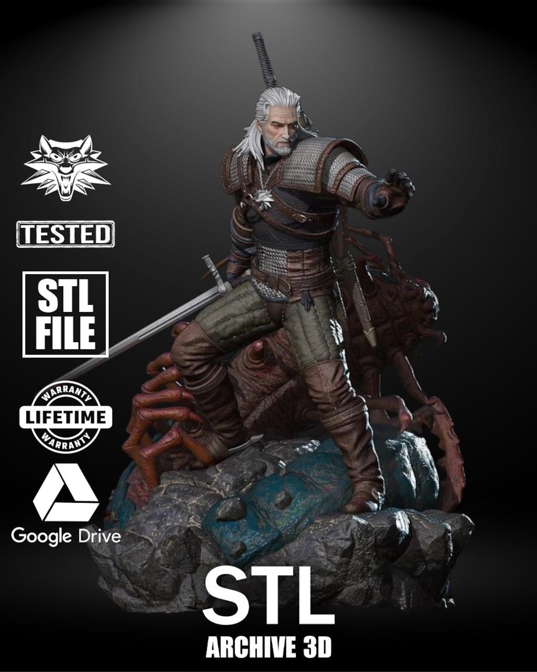 High Quality STL – 3D Digital Printing File – Printable Statue for ...