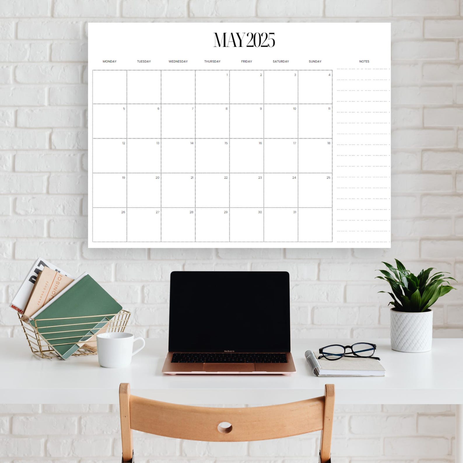 May 2025 Monthly Calendar | Fillable Calendar Minimalist May Editable ...