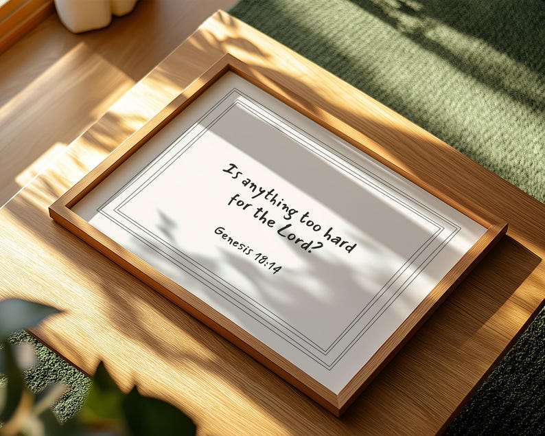 Genesis Bible Verse Printable Wall Art | Spiritual | Christian Jewish ...