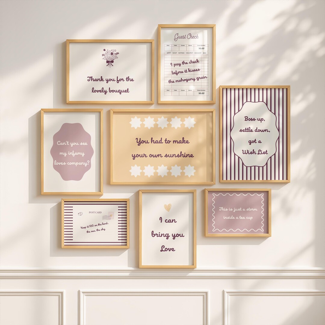 Set of 8 Taylor Prints - Showgirl Digital Prints | Music Art ...