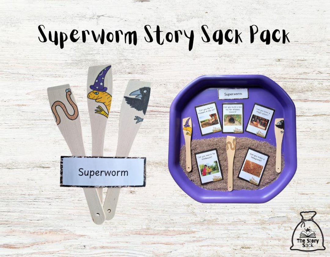 Superworm Story Sack Pack - Etsy