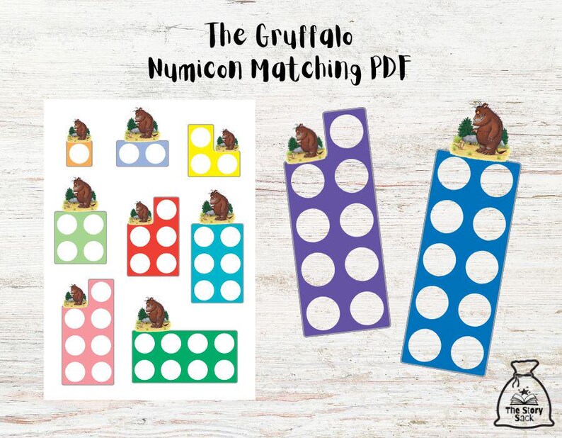 The Gruffalo Inspired - Play and Learn MATHS Pack - PDF Download - Etsy UK