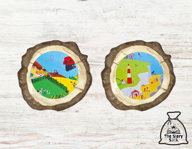 What the Ladybird Heard at the Seaside Inspired Story Log Slices - PDF ...