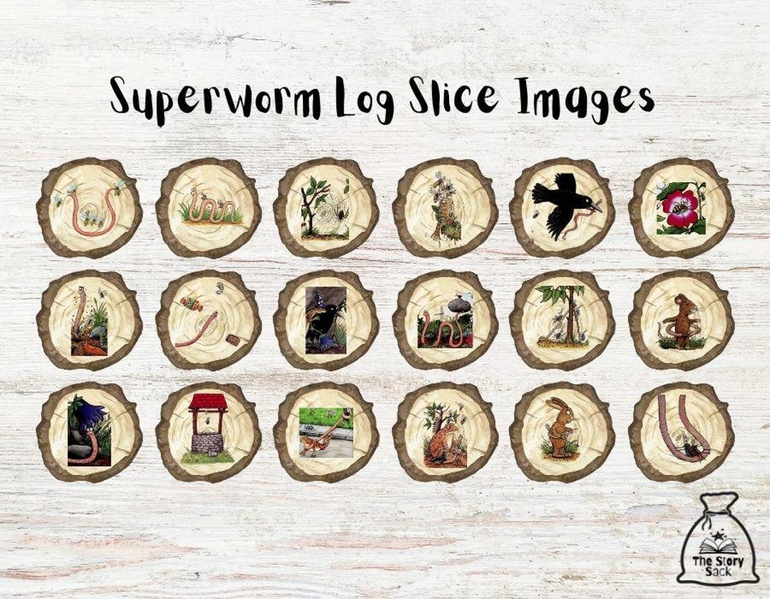 Superworm Inspired Story Log Slices - PDF Download - Etsy