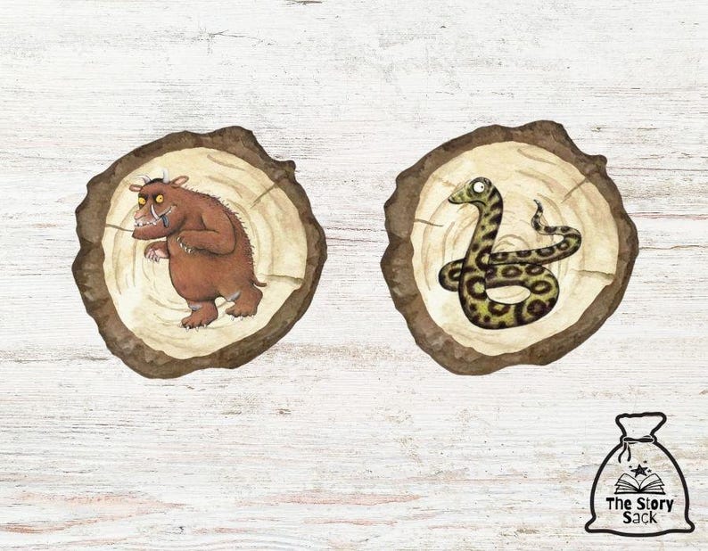 The Gruffalo Inspired Story Log Slices - PDF Download - Etsy