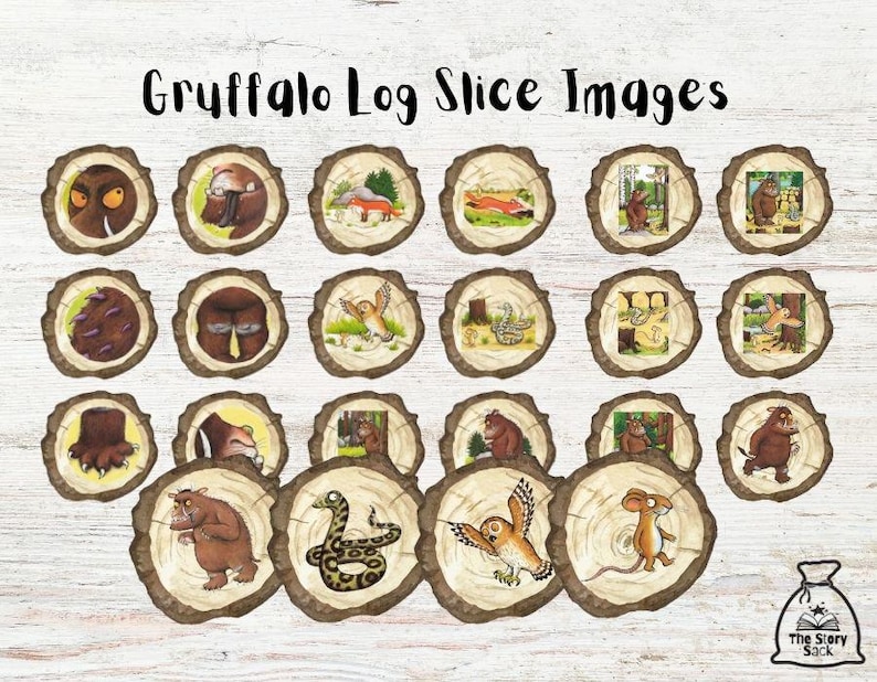 The Gruffalo Inspired Story Log Slices - PDF Download - Etsy