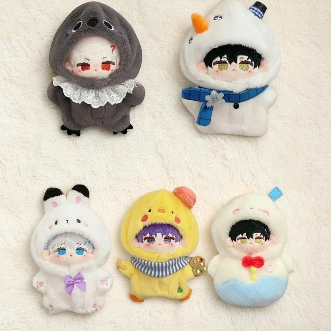 10cm Kawaii Star Plush Doll With Animal Cape & Hat – Genshin-inspired ...