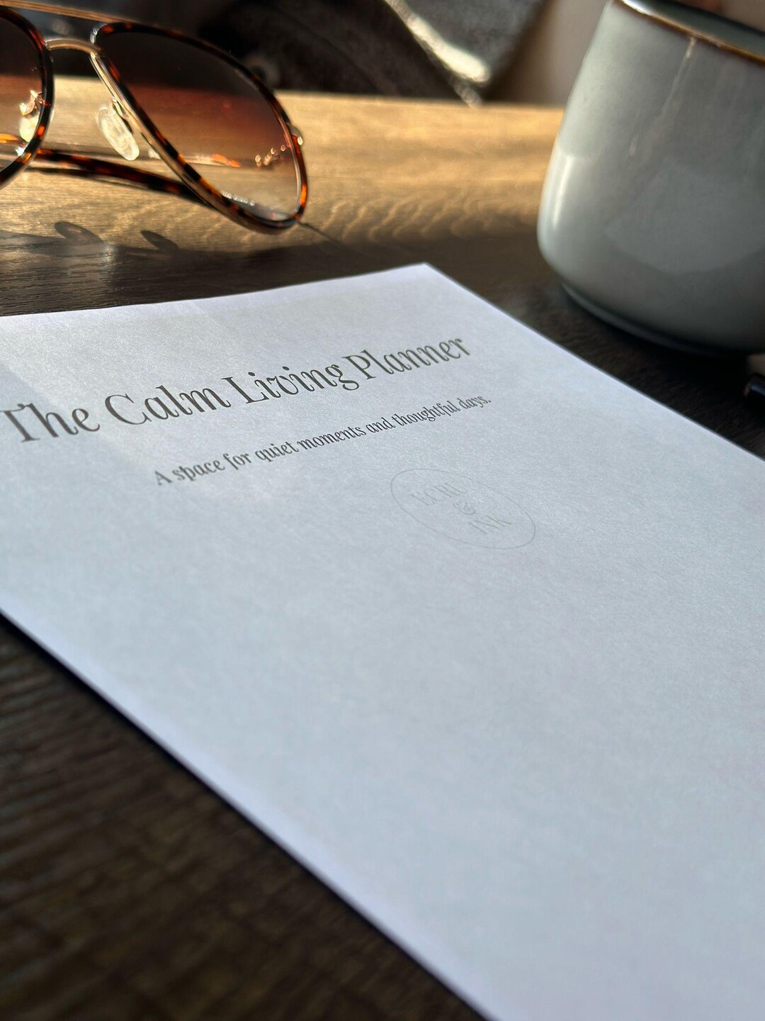 The Calm Living Planner | Minimalist Printable Daily & Weekly Planner ...