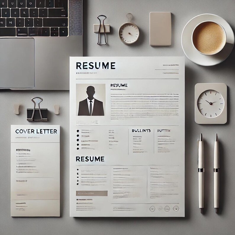 Modern Resume Template | Editable CV Template - Etsy