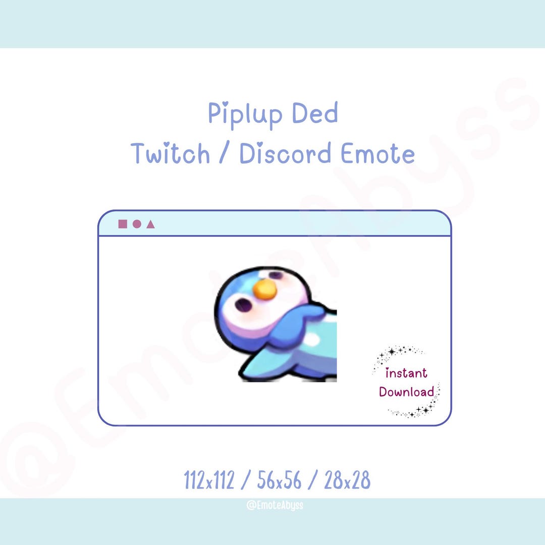 Piplup Ded Twitch Emote - Etsy