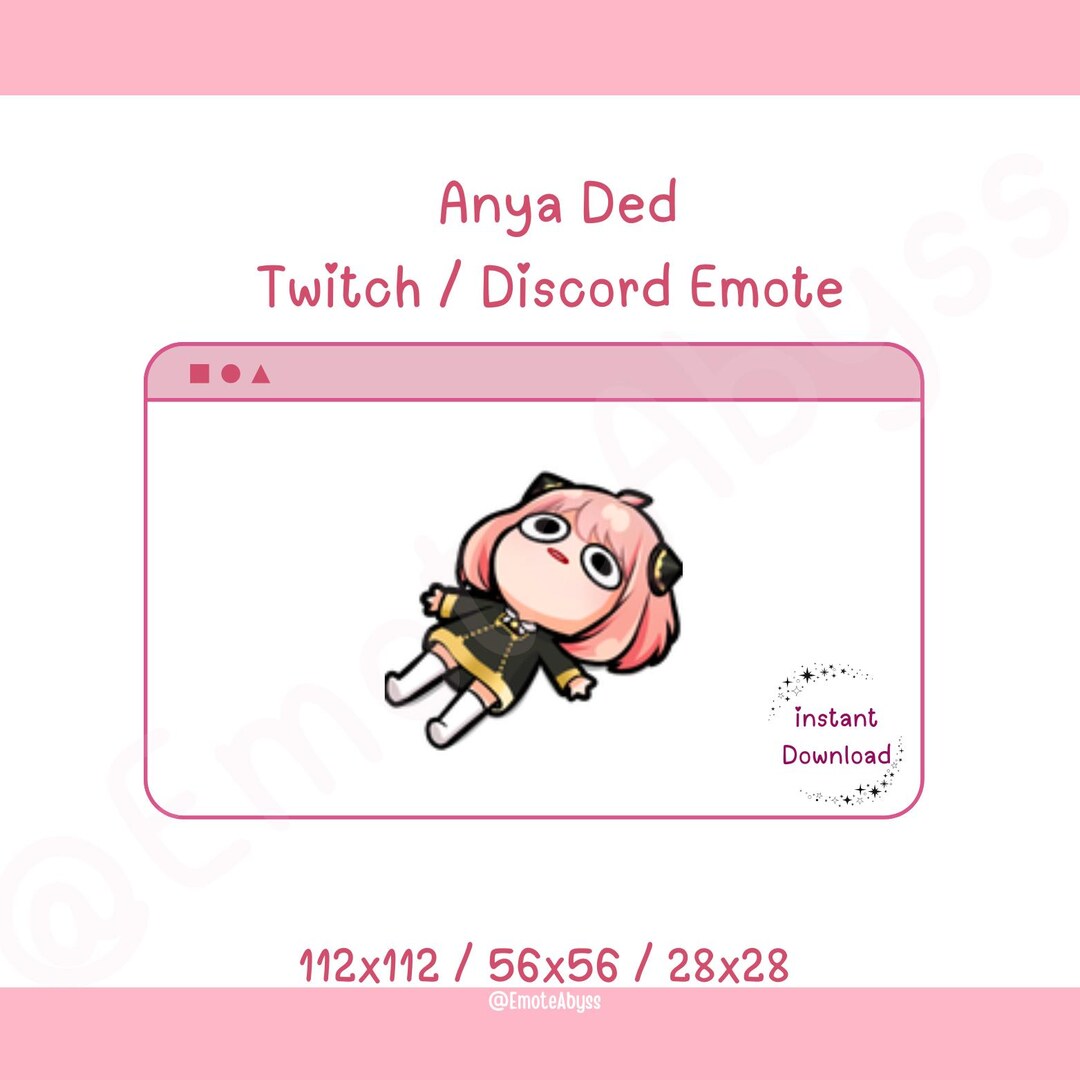 Anya Ded Emote - Etsy