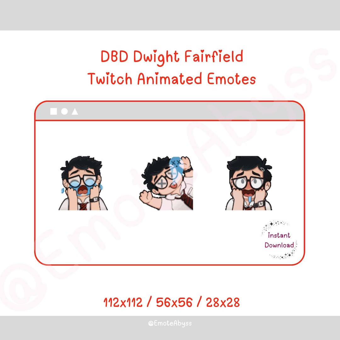DBD Dwight Twitch Animated Emotes - Etsy