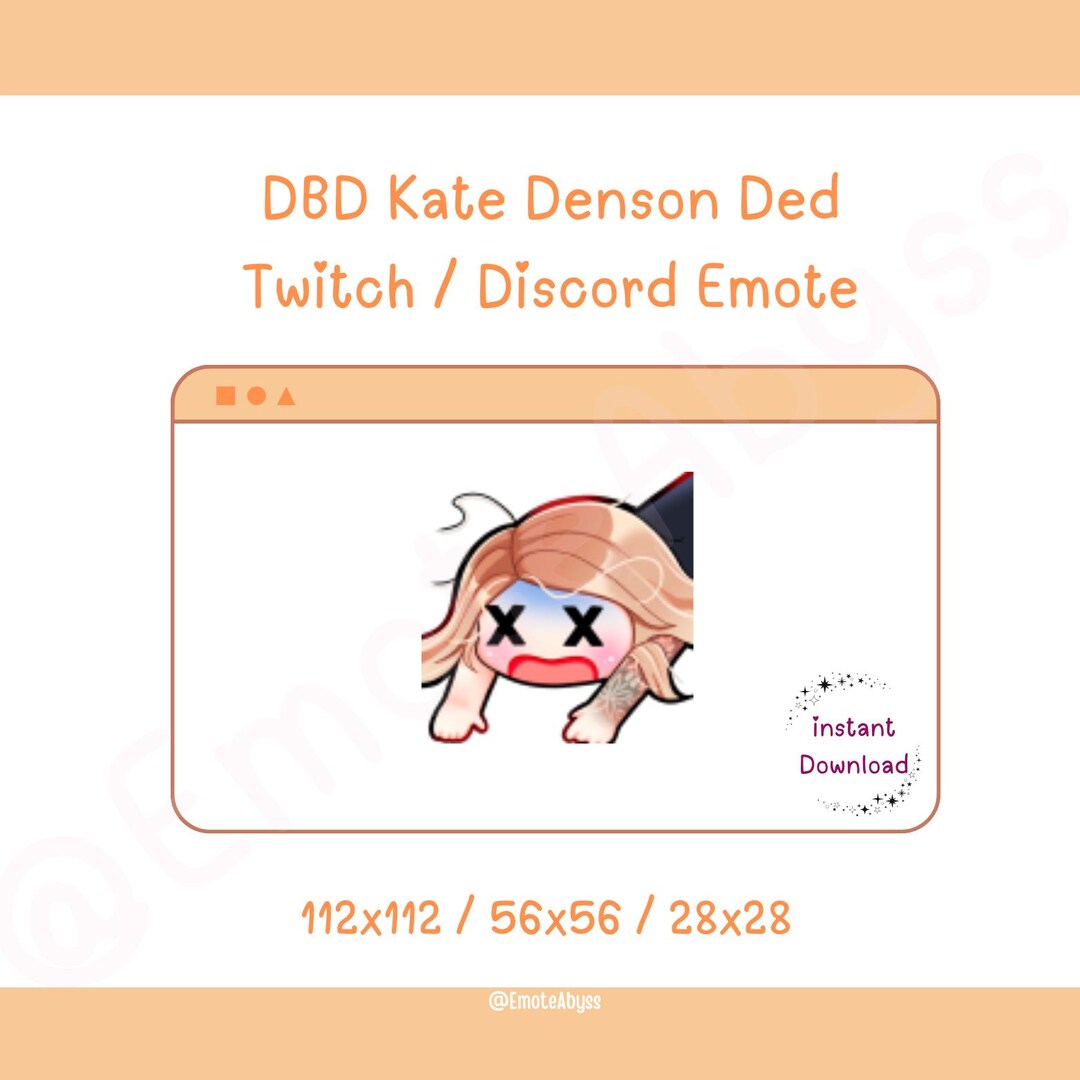 DBD Kate Denson Ded Emote - Etsy