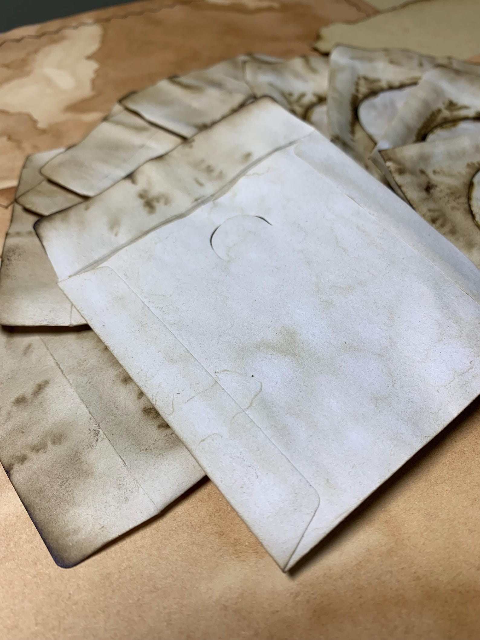 Coffee Dyed Paper Bags With Window: Vintage Junk Journal Supplies - Etsy