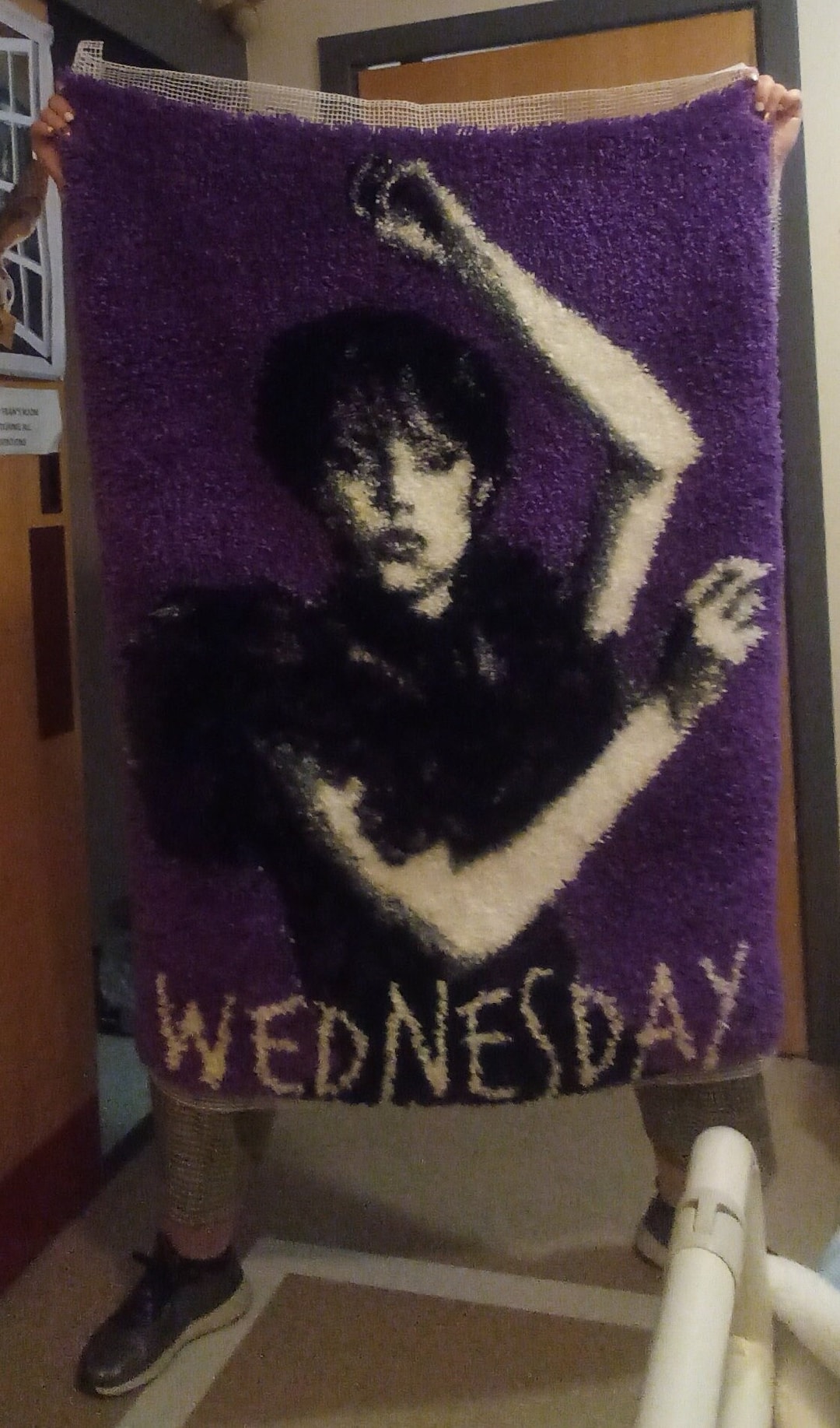 Wednesday Addams Dance Pose Family Iconic Wall Hanging Handmade Latch ...