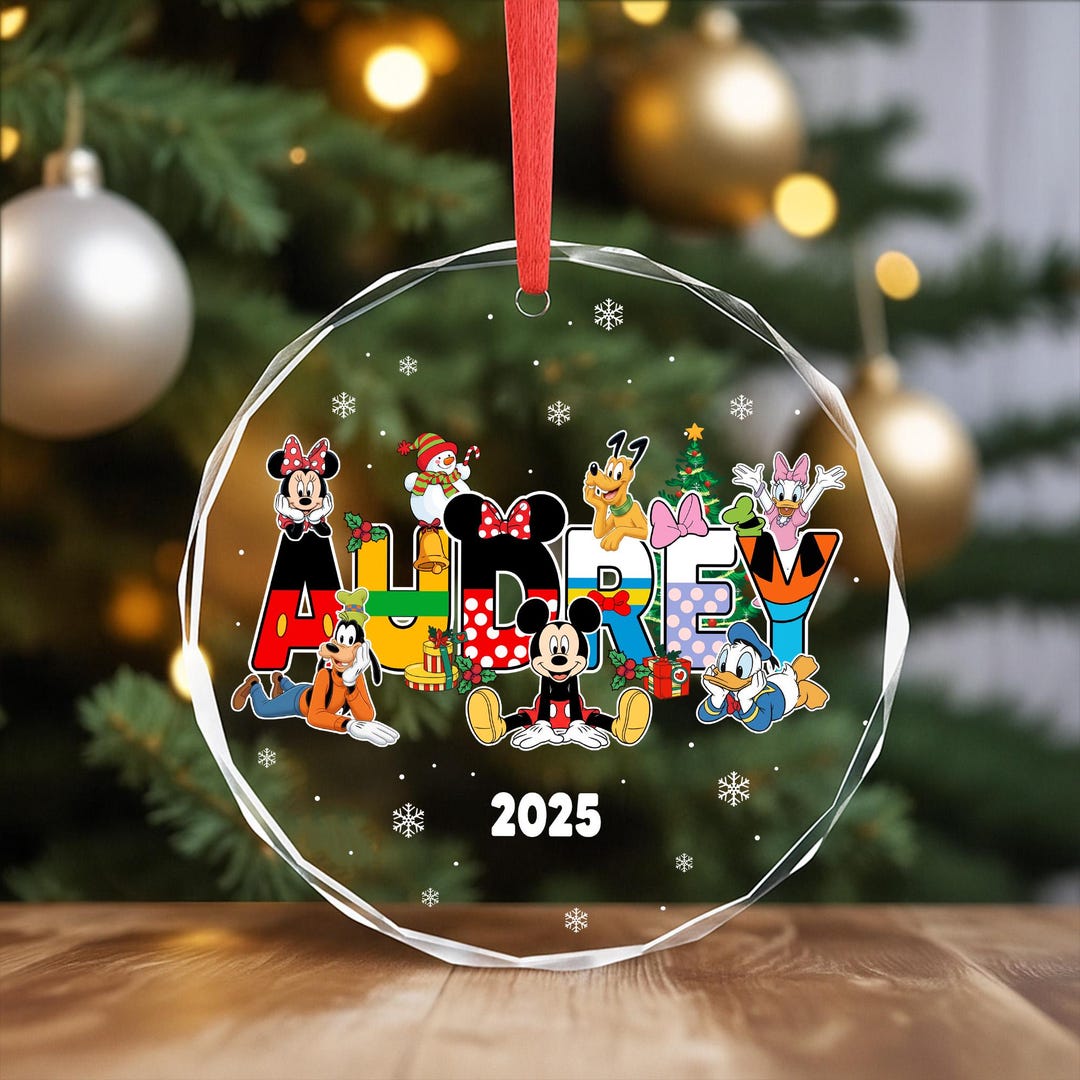 Personalized Disney Name Christmas Ornament, Custom Letter Name ...