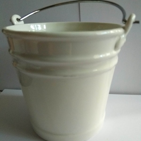 White Pail - Etsy