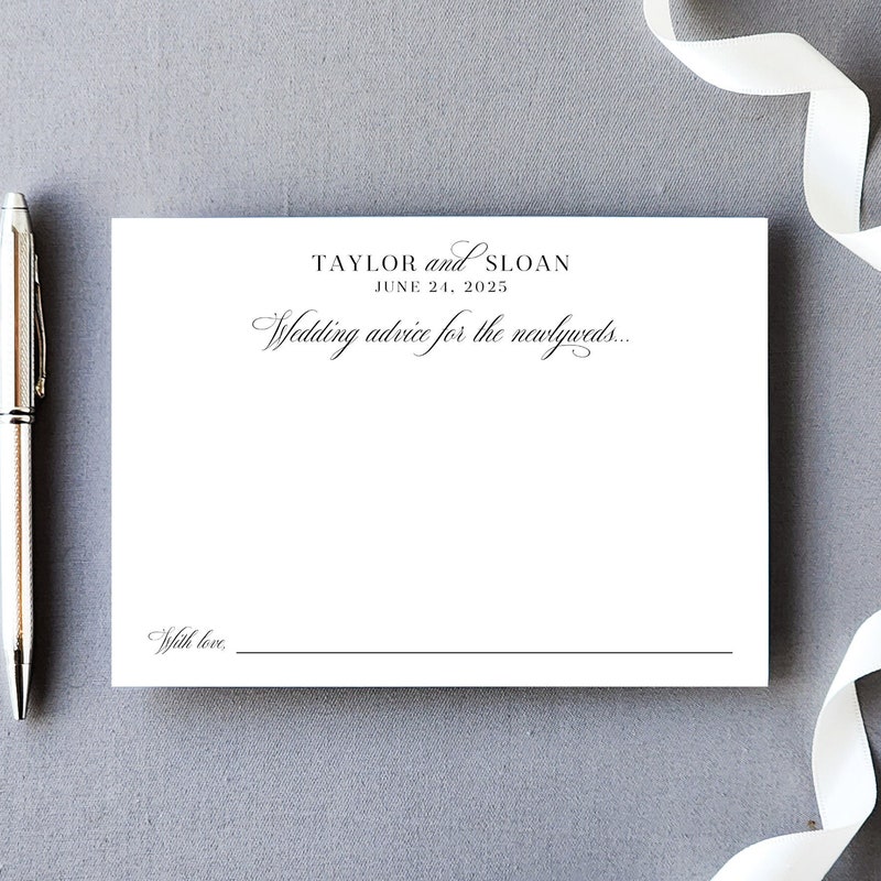 Wedding Advice Cards - Etsy